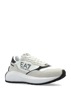EA7 Logo Patch Lace-up Sneakers