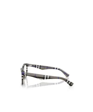 Burberry Square Frame Eyeglasses With Plaid Pattern