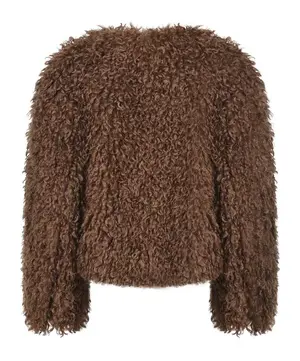Tagliatore Crew Neck Fur Jacket