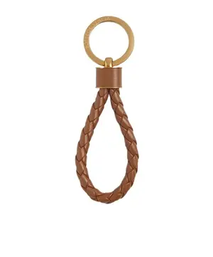 Bottega Veneta Braided Keyring - Brown