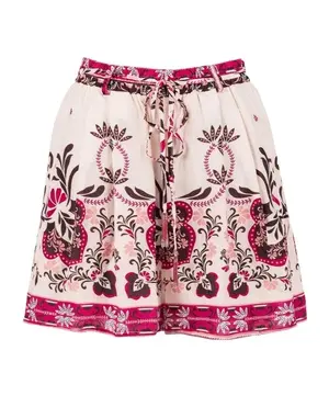TWINSET Floral Pleated Shorts