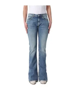 ICON DENIM LOS ANGELES Belt Loop Flared Jeans