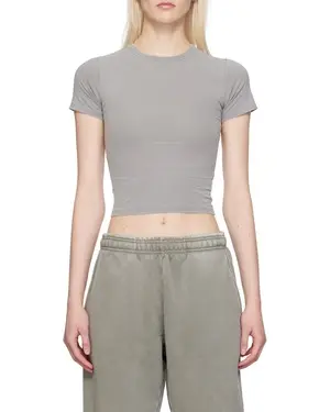ENTIRE STUDIOS Short Sleeve Cropped Crewneck T-shirt