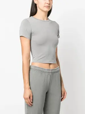 ENTIRE STUDIOS Short Sleeve Cropped Crewneck T-shirt