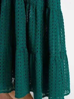 TWINSET Openwork Tiered Maxi Skirt