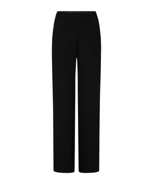 Emporio Armani Wide-leg Trousers - Black