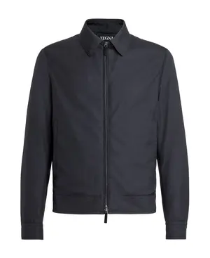 Zegna Leggerissimo Zip-up Shirt Jacket