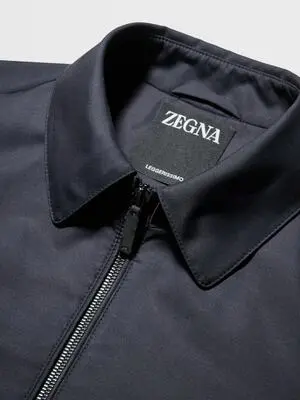 Zegna Leggerissimo Zip-up Shirt Jacket
