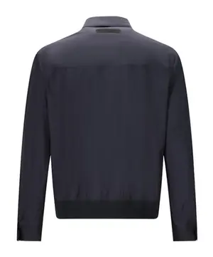 Zegna Leggerissimo Zip-up Shirt Jacket - Black