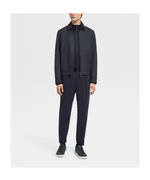 Zegna Leggerissimo Zip-up Shirt Jacket - Black
