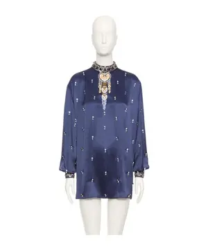 Valentino Garavani Embellished Long Sleeve Blouse