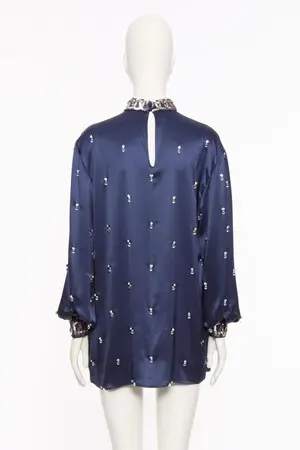 Valentino Garavani Embellished Long Sleeve Blouse