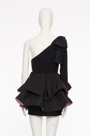 Valentino Garavani One-shoulder Ruffled Mini Dress