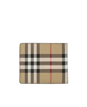 Burberry Checked Bi-fold Wallet