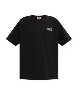 Kenzo Logo Embroidered Crewneck T-shirt