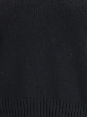 LISA YANG Ribbed Knit Crew Neck Sweater - Black