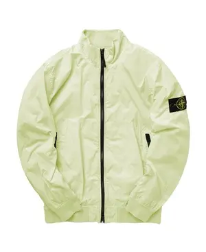 Stone Island Logo Detail Zip-up Jacket