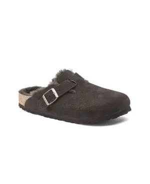 BIRKENSTOCK Boston Shearling Slip-on Mules