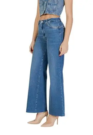 Liu Jo Medium Rise Wide-leg Denim Jeans