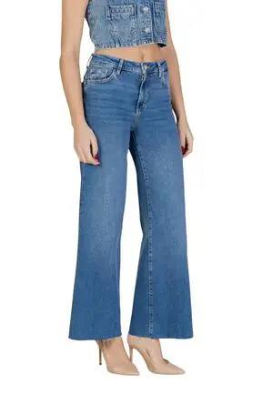 Liu Jo Medium Rise Wide-leg Denim Jeans