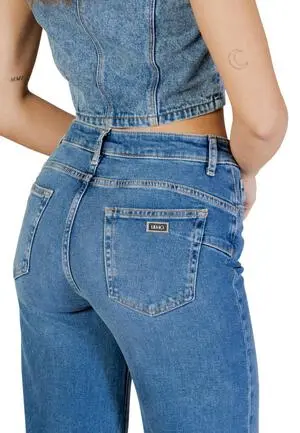 Liu Jo Medium Rise Wide-leg Denim Jeans