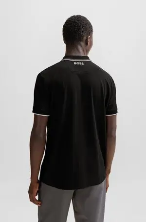 Hugo Boss Logo Embroidered Short Sleeved Polo Shirt