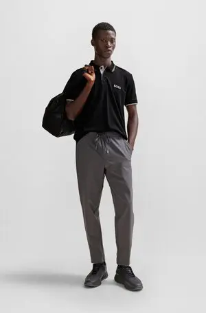 Hugo Boss Logo Embroidered Short Sleeved Polo Shirt
