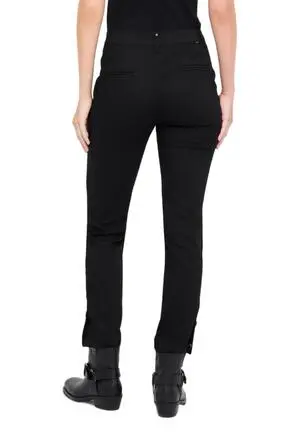 Liu Jo Belted Casual Pants With Decorative Hem Buttons