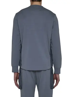 C.P. COMPANY Crew Neck Sweater With Nylon Pockets