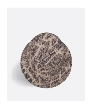 Dior Teddy-d Plan De Paris Reversible Small Brim Bucket Hat