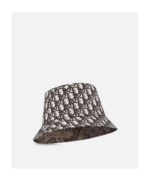 Dior Teddy-d Plan De Paris Reversible Small Brim Bucket Hat