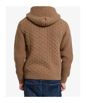 Tagliatore Long-sleeved Knitted Cardigan With Hood