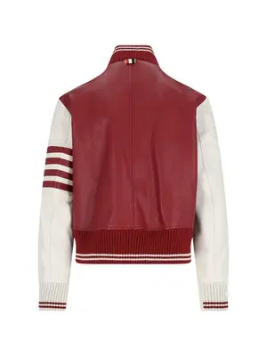 Thom Browne Zip-up Varsity Jacket