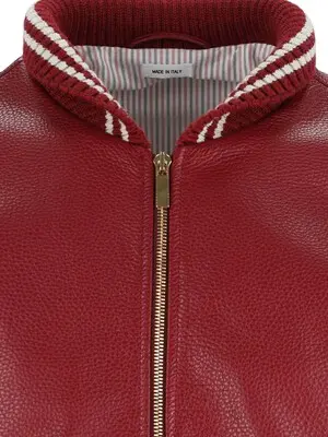 Thom Browne Zip-up Varsity Jacket