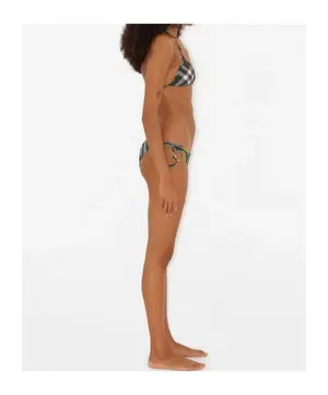 Burberry Checked Side-tied Bikini Bottoms