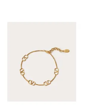 Valentino Garavani Vlogo Signature Metal Anklet