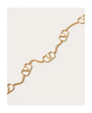 Valentino Garavani Vlogo Signature Metal Anklet