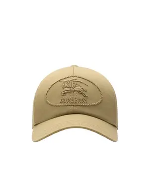 Burberry Knight Stamp Gabardine Baseball Cap - Hamper