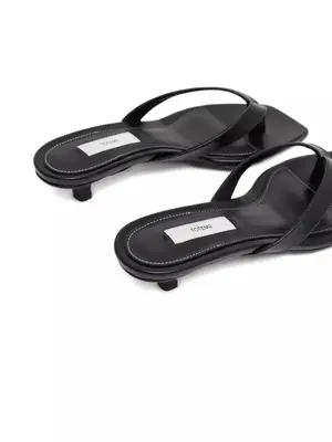 TOTEME Thong High-heeled Sandals - Black