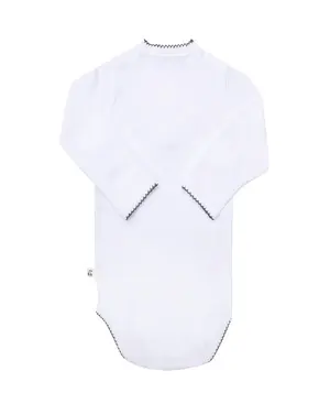 Bonpoint Seven-pack Embroidered Long Sleeve Bodysuits
