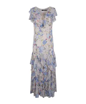 Ralph Lauren Ruffled Floral Maxi Dress