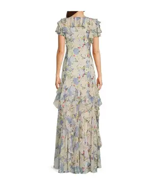 Ralph Lauren Ruffled Floral Maxi Dress