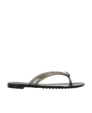 Casadei Jelly Crystal Embellished Flip Flops