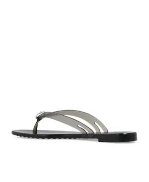 Casadei Jelly Crystal Embellished Flip Flops