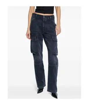 DIESEL® D-pot-cargo Logo Plaque Jeans