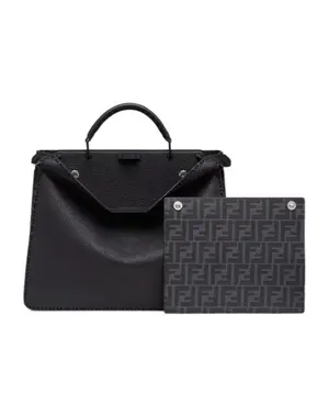 Fendi Selleria Top Handle Bag - Black