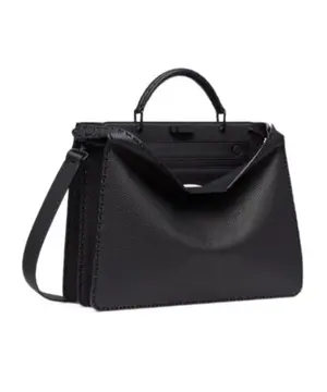 Fendi Selleria Top Handle Bag - Black