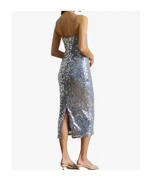 Ralph Lauren Sequin Slip Midi Dress