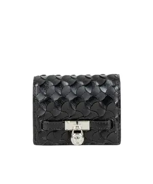 Michael Kors Logo Appliqué Wallet - Black