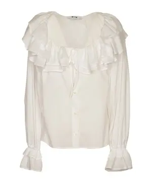 MSGM Ruffle Detail Blouse